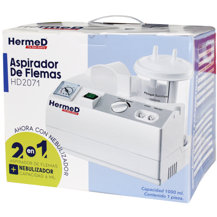 ASPIRADOR DE FLEMAS MÁS NEBULIZADOR - Hermed